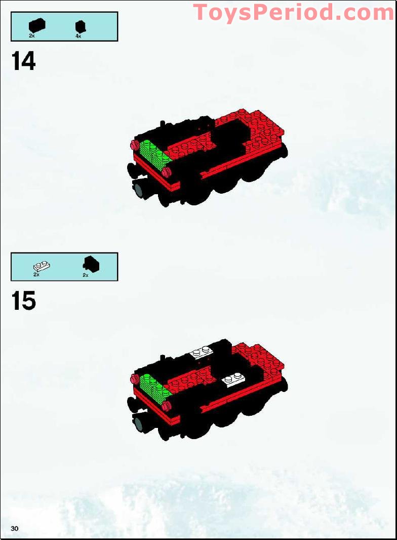 LEGO 10173 Holiday Train Instructions and Parts List