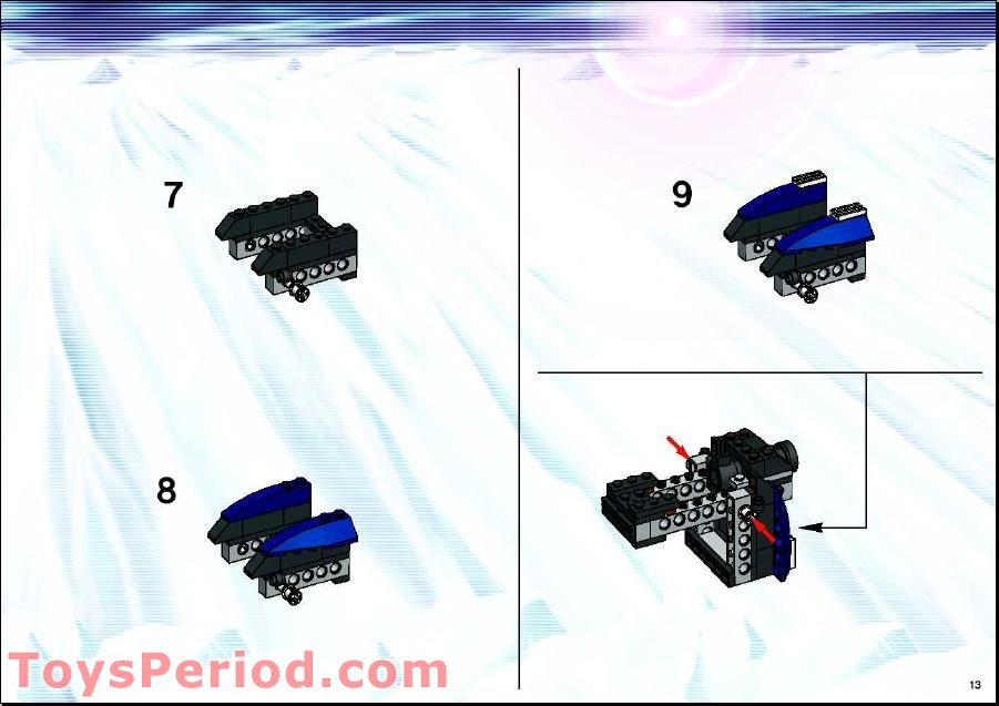 LEGO 4748 Ogel's Mountain Fortress Instructions and Parts List