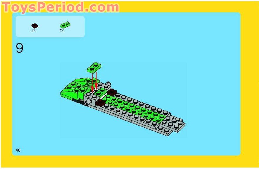 LEGO 6743 Street Speeder Instructions and Parts List