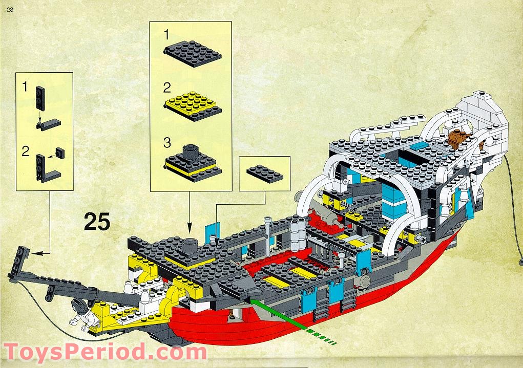 LEGO 6289 Red Beard Runner Instructions and Parts List