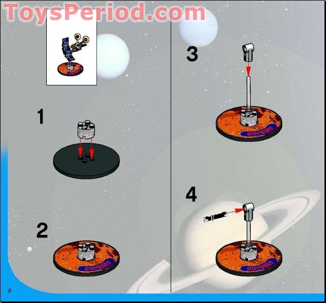 LEGO 7469 Mission to Mars Instructions and Parts List