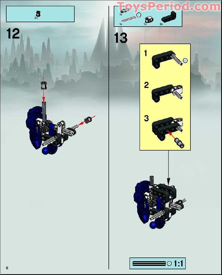 LEGO 8623 Krekka Instructions and Parts List