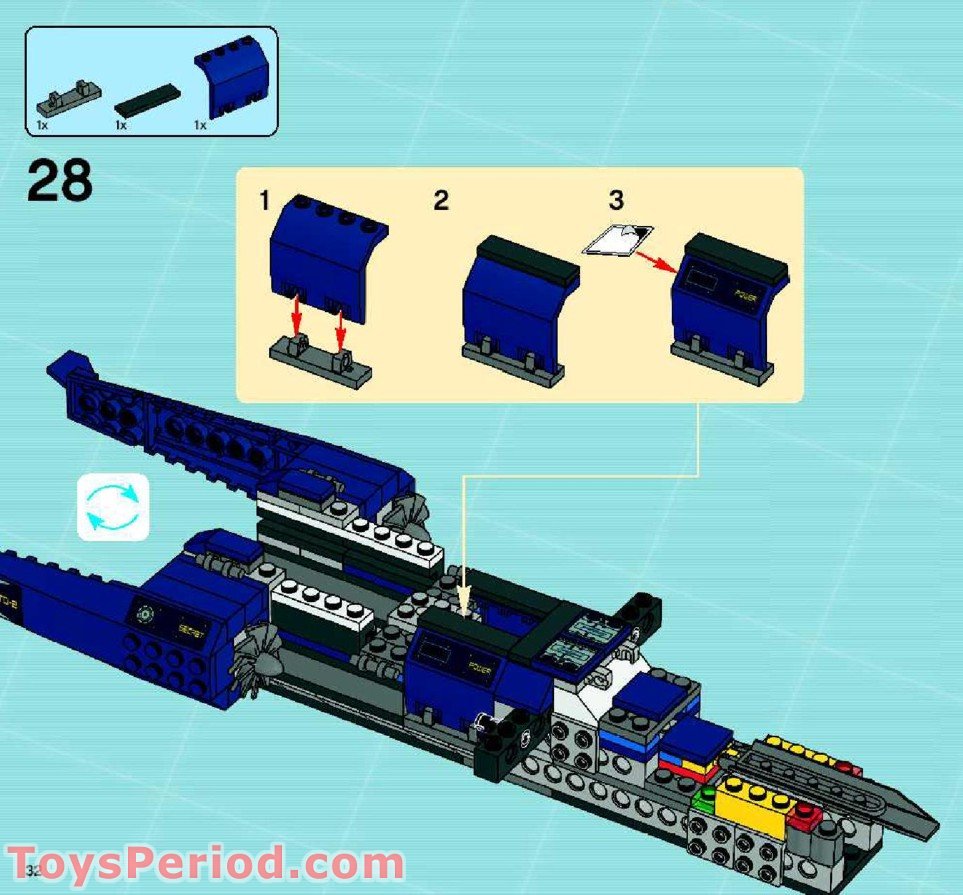 LEGO 8636 Mission 7: Deep Sea Quest Instructions and Parts List