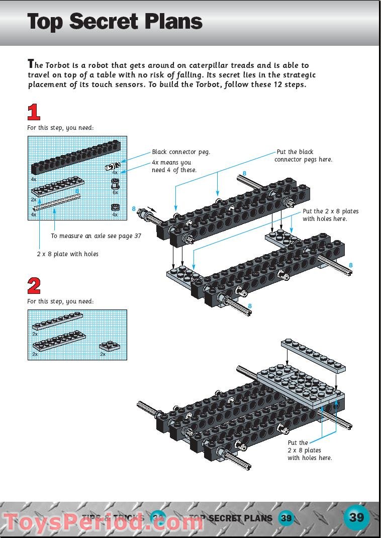 LEGO 9719 Robotics Invention System, Version 1.0 Instructions and Parts ...