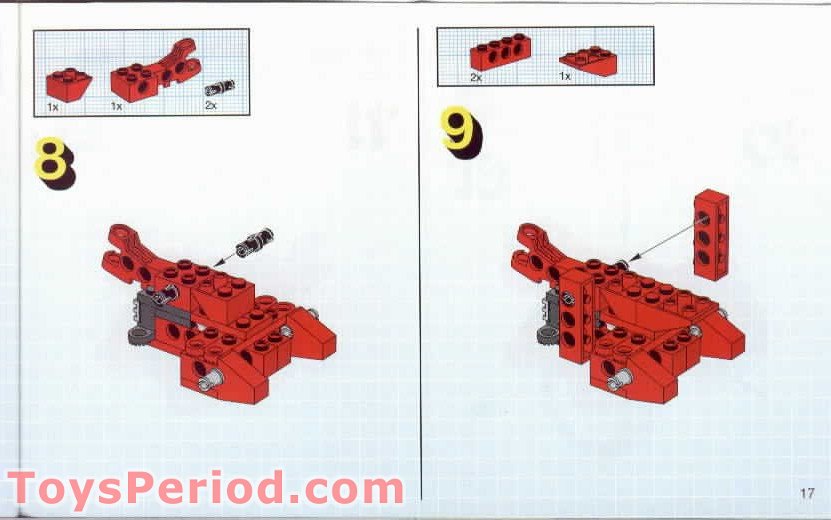 LEGO 8210 Nitro GTX Bike Instructions and Parts List