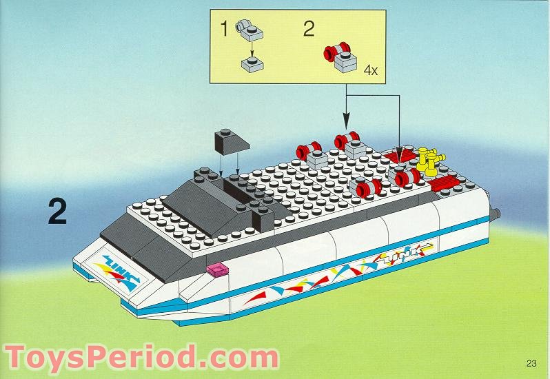 LEGO 2998 Stena Line Promotional Set: Hydrofoil Instructions and Parts List