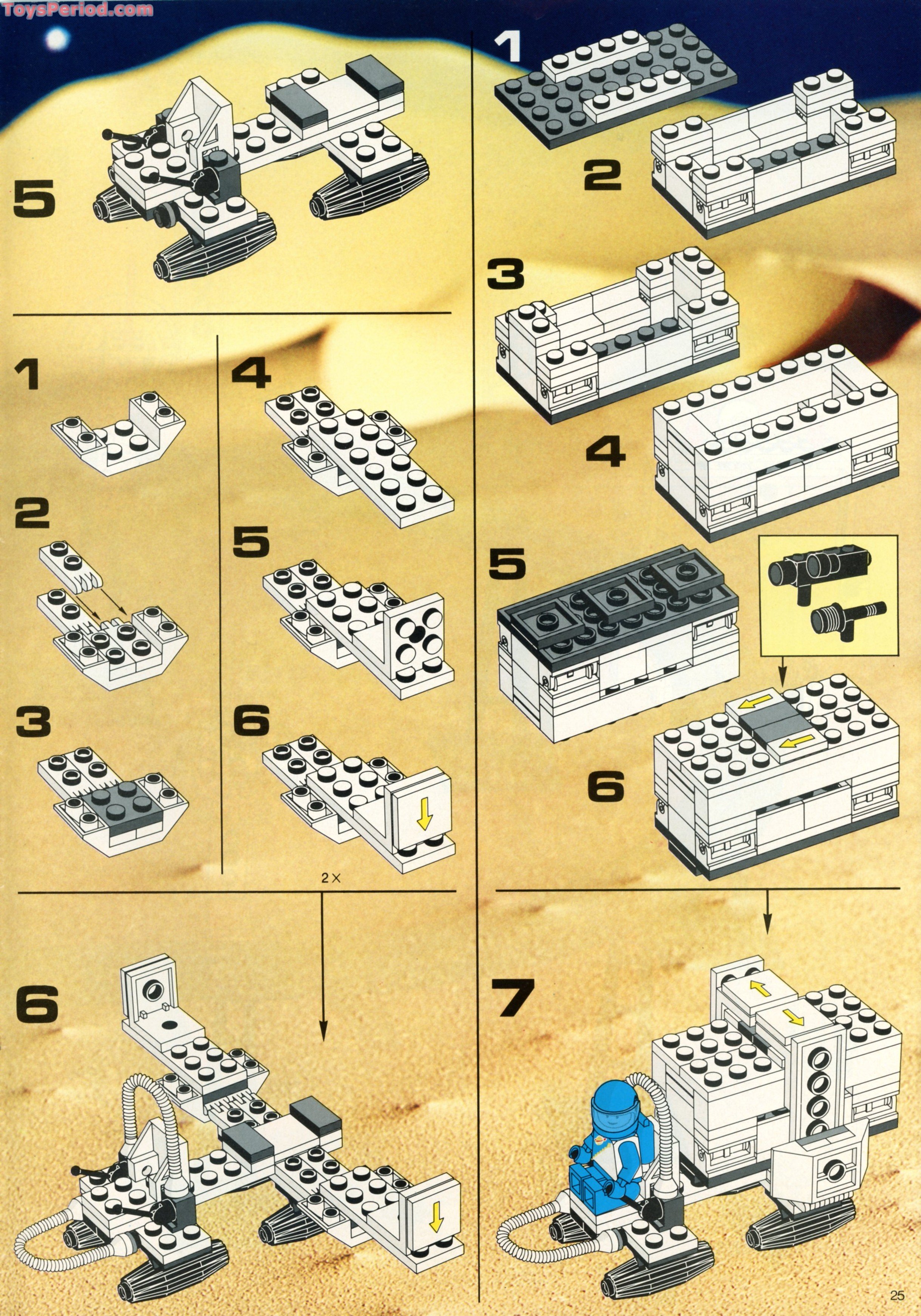 LEGO 6990 Monorail Transport System Instructions and Parts List