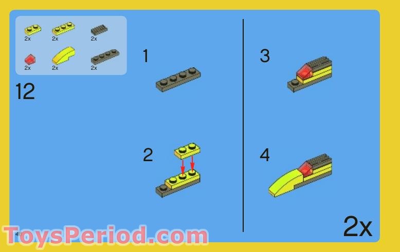 LEGO 6912 Super Soarer Instructions and Parts List