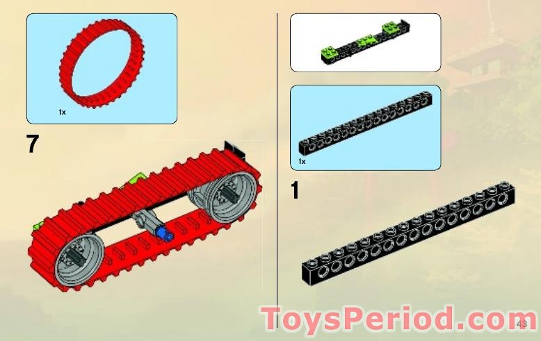 LEGO 70501 Warrior Bike Instructions and Parts List