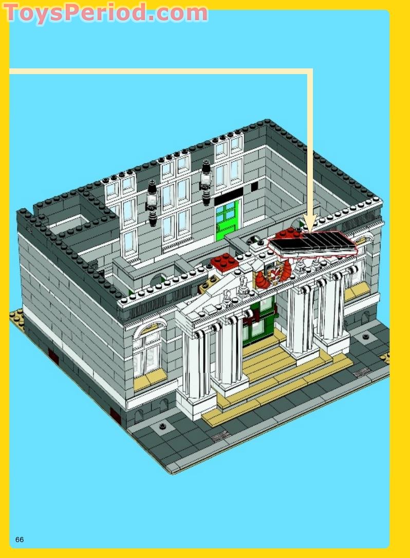 LEGO 10224 Town Hall Instructions and Parts List