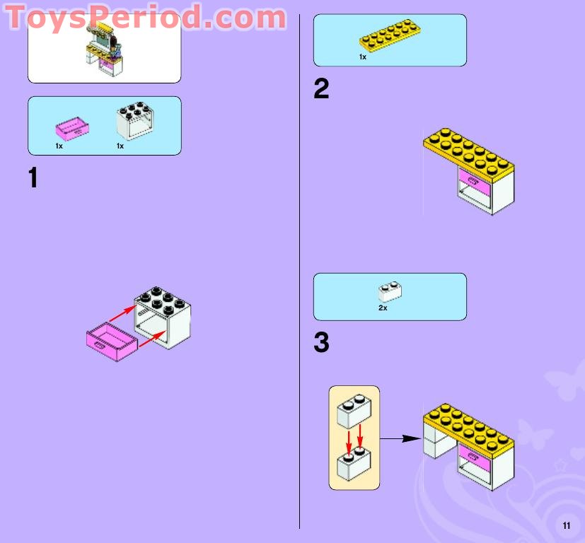 LEGO 3315 Olivia's House Instructions and Parts List