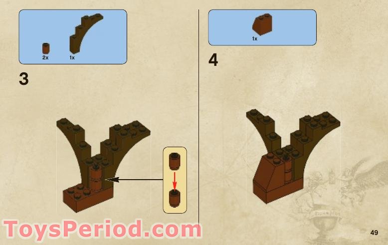 LEGO 4182 The Cannibal Escape Instructions and Parts List