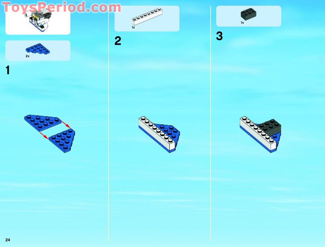 LEGO 4439 Heavy-Duty Helicopter Instructions and Parts List