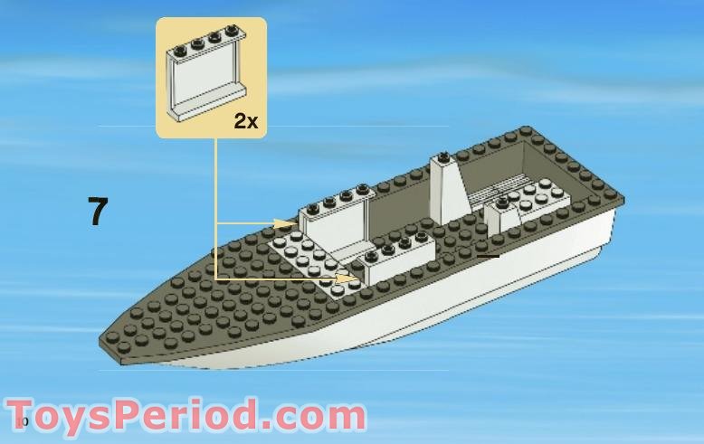 LEGO 4642 Fishing Boat Instructions and Parts List