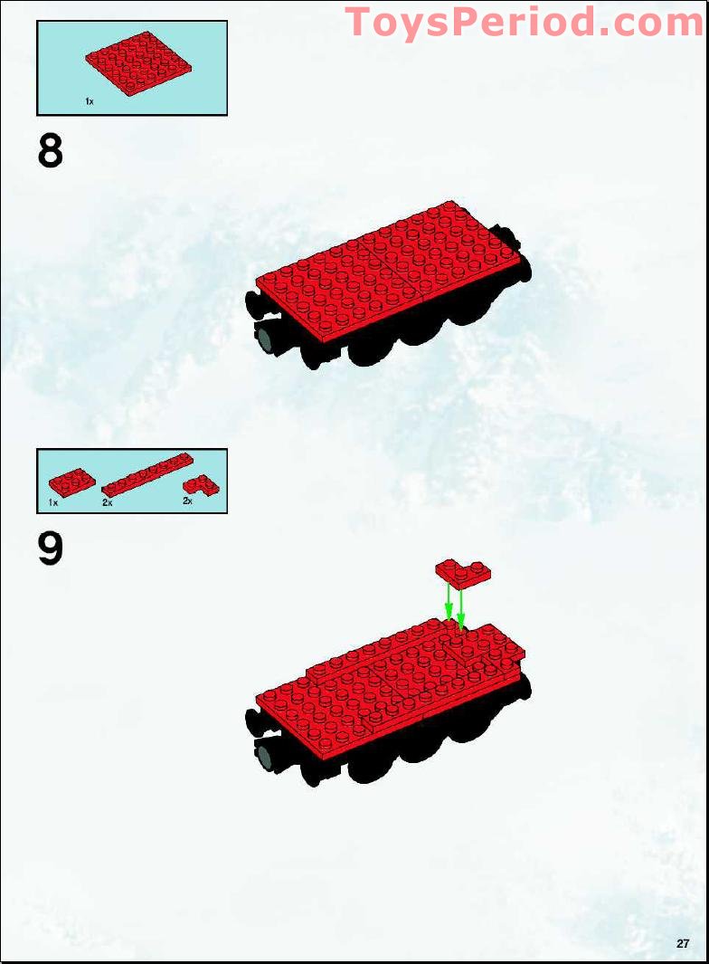 LEGO 10173 Holiday Train Instructions and Parts List