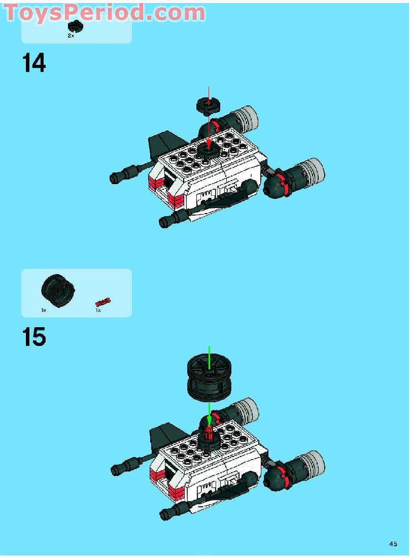 LEGO 10192 Space Skulls Instructions and Parts List