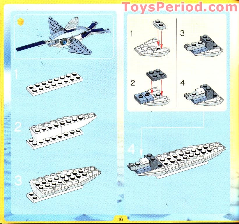 LEGO 4506 Deep Sea Predators Instructions and Parts List