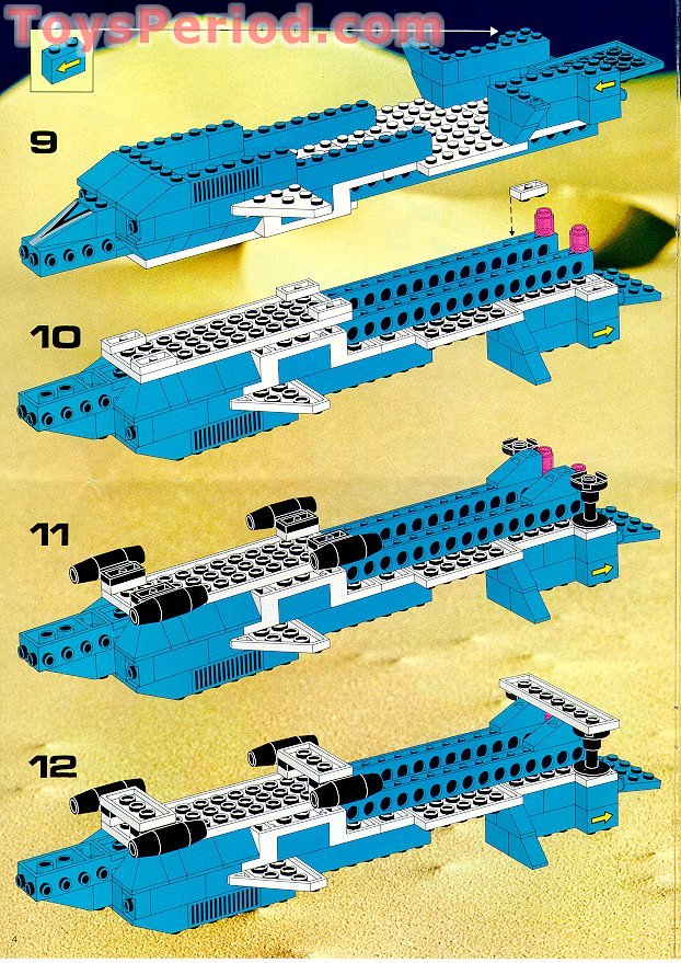 LEGO 6985 Cosmic Fleet Voyager Instructions and Parts List