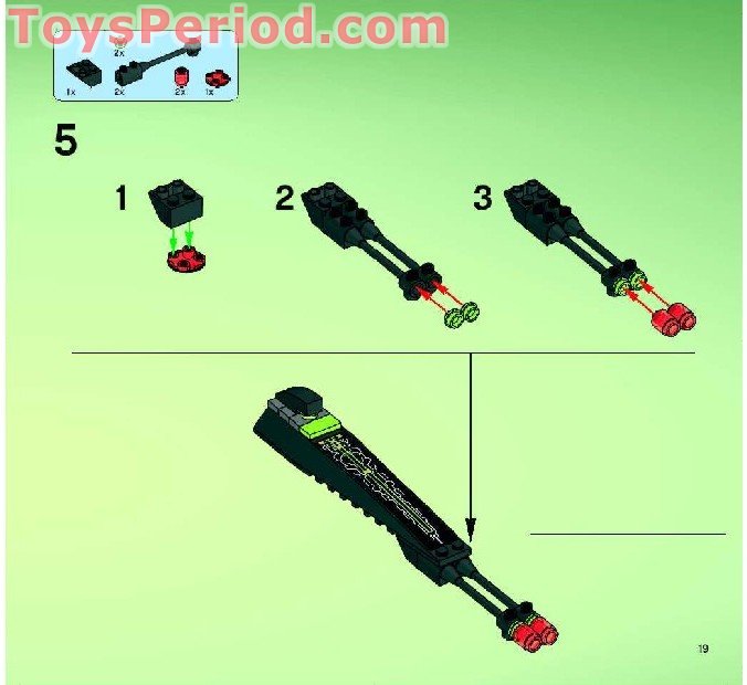 LEGO 7644 MX-81 Hypersonic Operations Aircraft Instructions and Parts List