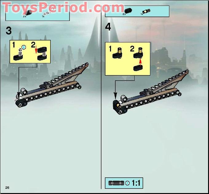 LEGO 8621 Turaga Dume and Nivawk Instructions and Parts List