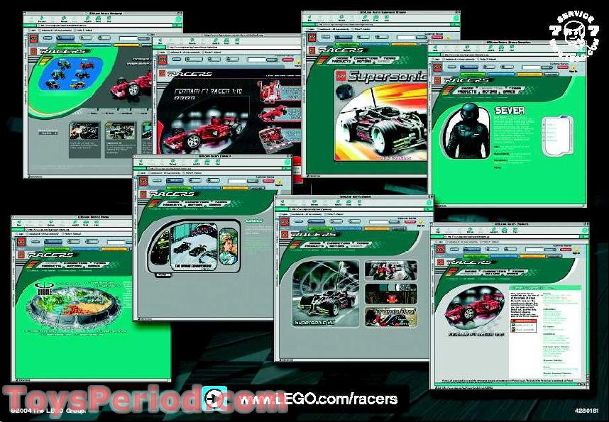 LEGO 8646 Speed Slammer Bike Instructions and Parts List