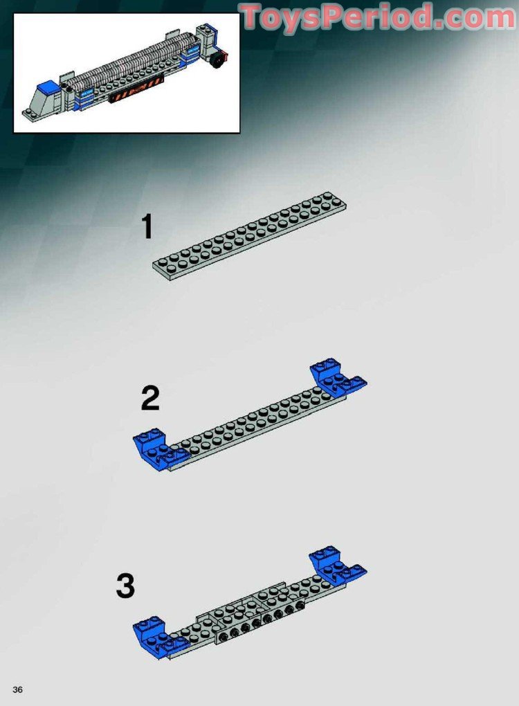 LEGO 8147 Bullet Run Instructions and Parts List