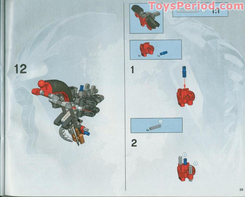 LEGO 8593 Makuta Instructions and Parts List