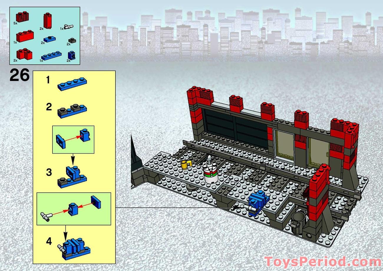 LEGO 10027 Train Engine Shed Instructions and Parts List