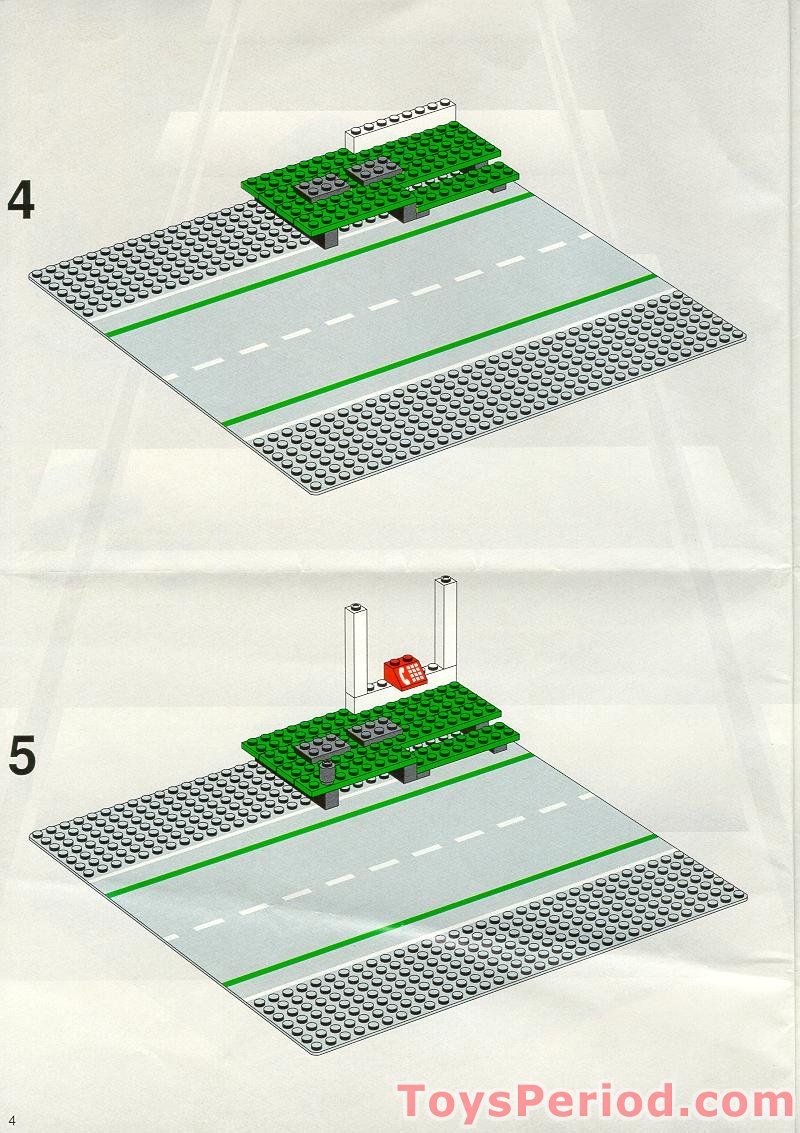 LEGO 4532 Manual Level Crossing Instructions and Parts List