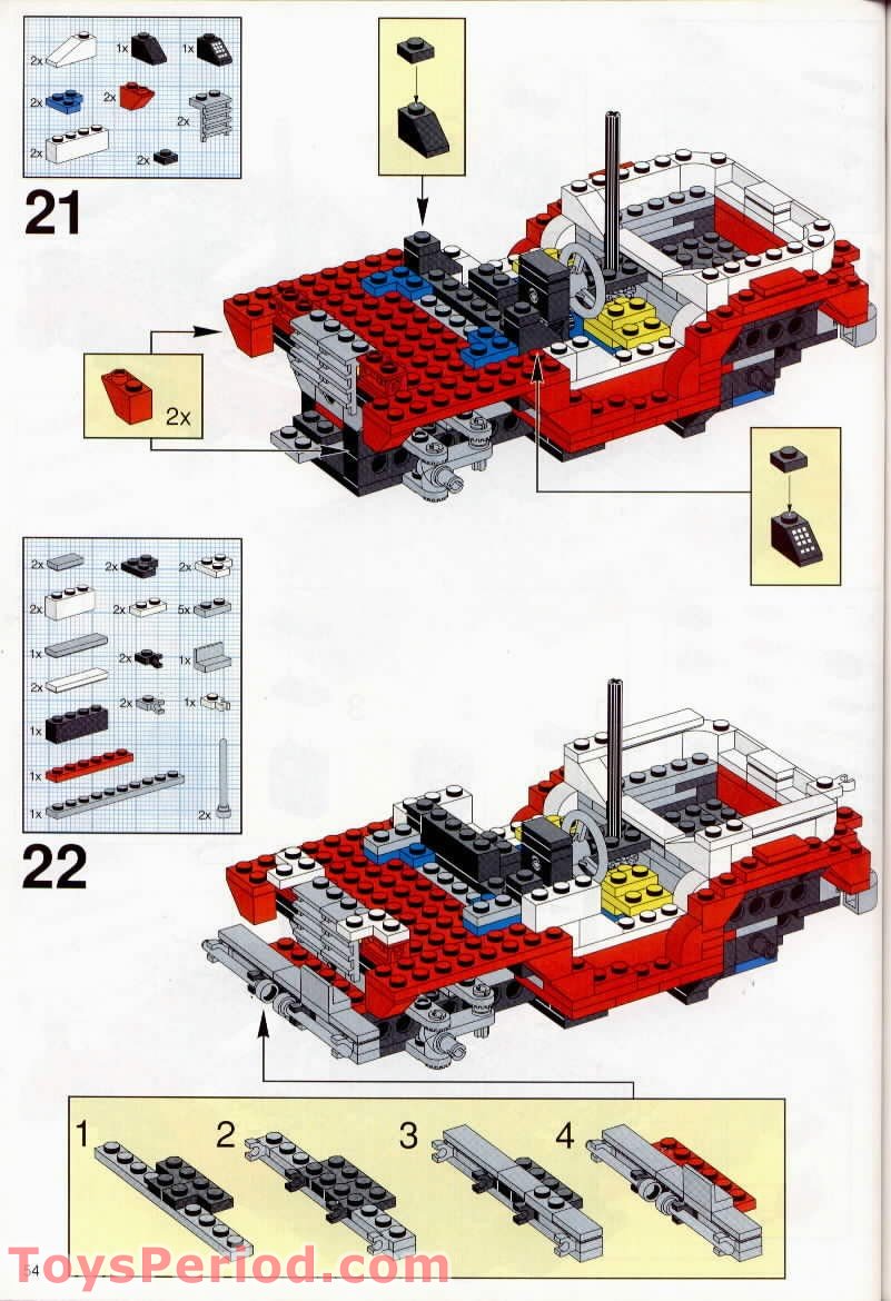 LEGO 5591 Mach II Red Bird Rig Instructions and Parts List