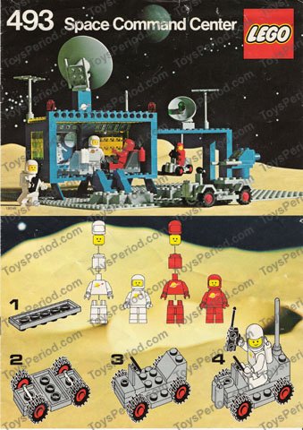 LEGO 493-1 Space Command Center (Flatplate Version) Instructions and ...