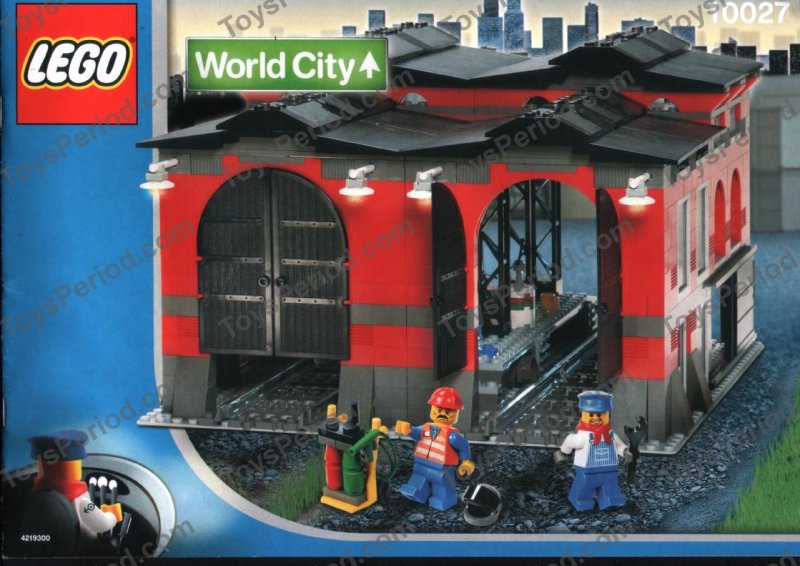 LEGO 10027 Train Engine Shed Instructions and Parts List