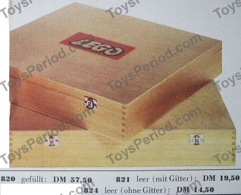 LEGO 824 Wooden Storage Box Large (Double Latch) Empty, Without Lattice ...