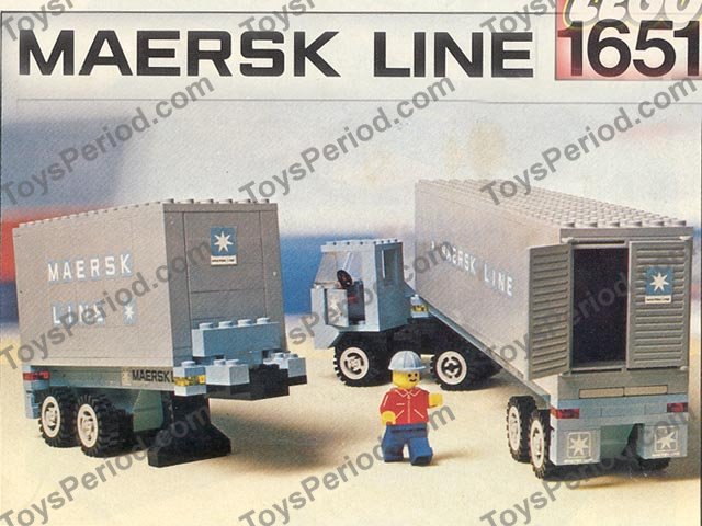 LEGO 1651-2 Maersk Line Container Truck Promotional Set Instructions ...