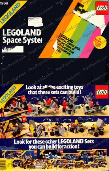 LEGO 1969-2 Space 3-Set Value Pack Parts List