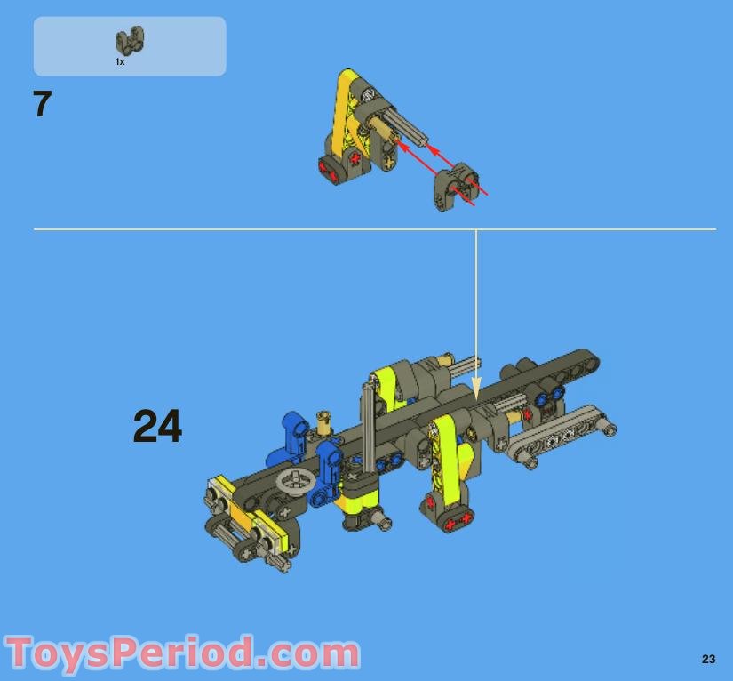 LEGO 8067 Mini Mobile Crane Instructions and Parts List