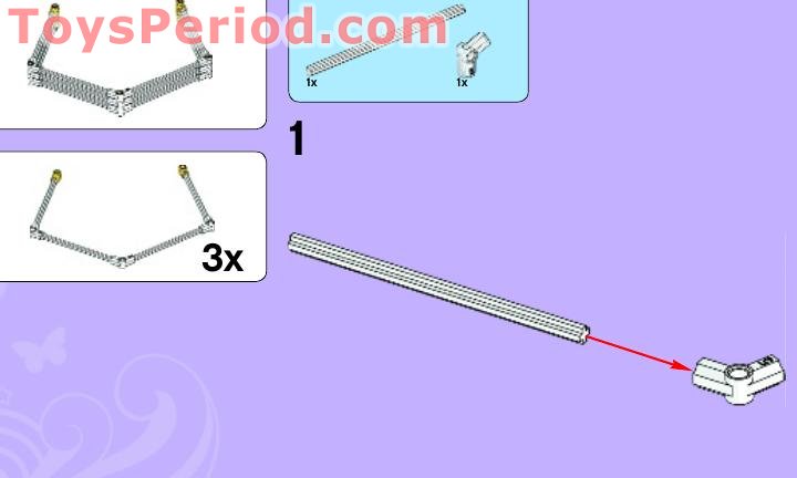 LEGO 3185 Summer Riding Camp Instructions and Parts List