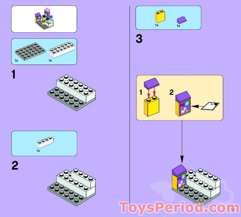 LEGO 41007 Heartlake Pet Salon Instructions and Parts List