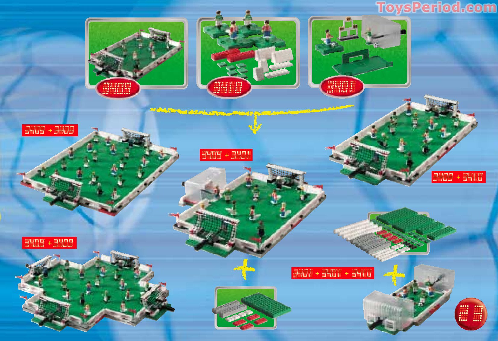 LEGO 3406 Americas Bus Instructions and Parts List