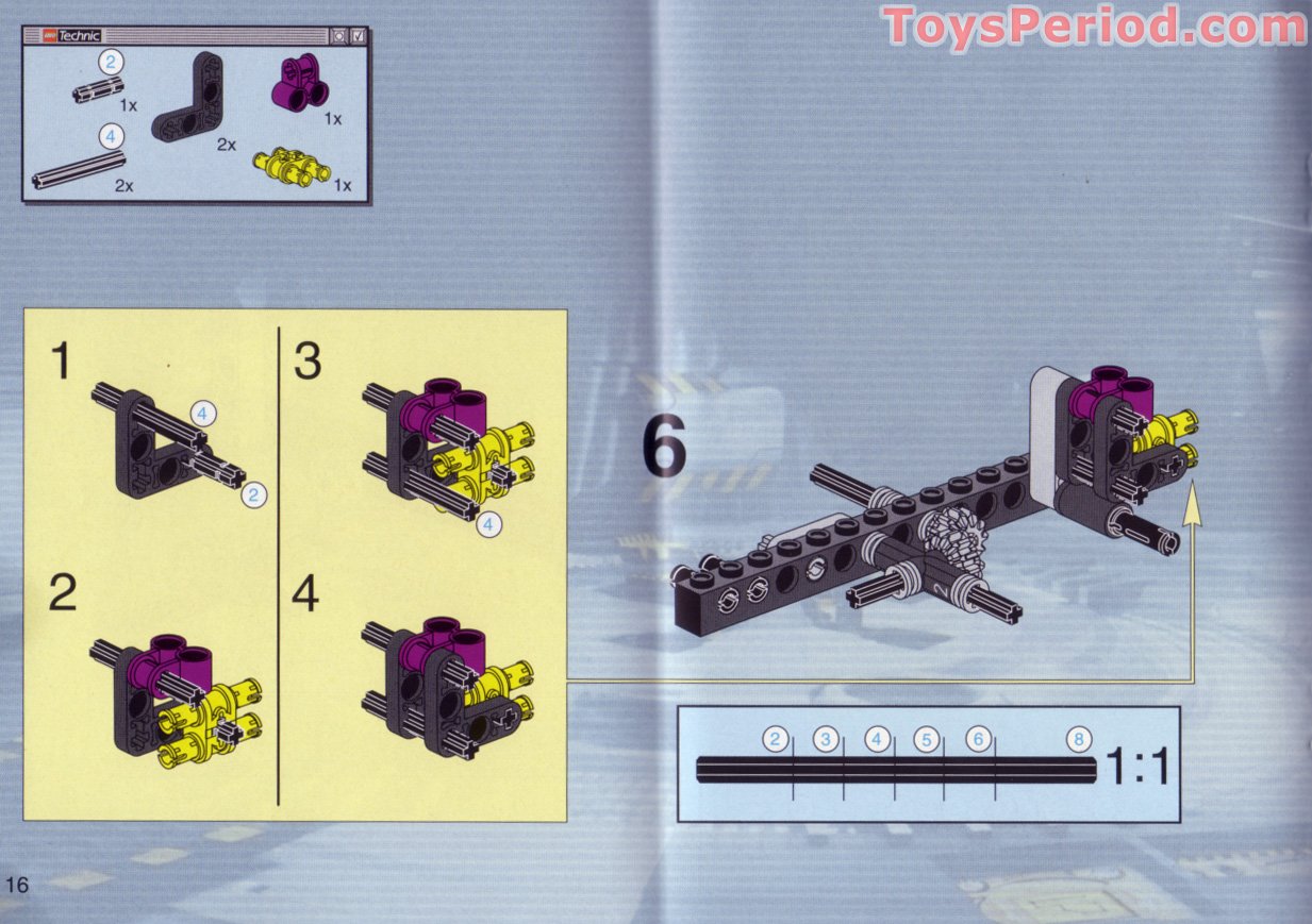 LEGO 5222 Chassis Pack Instructions and Parts List