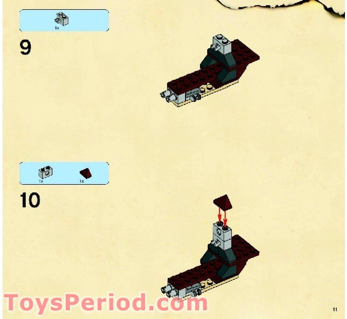 LEGO 6253 Shipwreck Hideout Instructions and Parts List