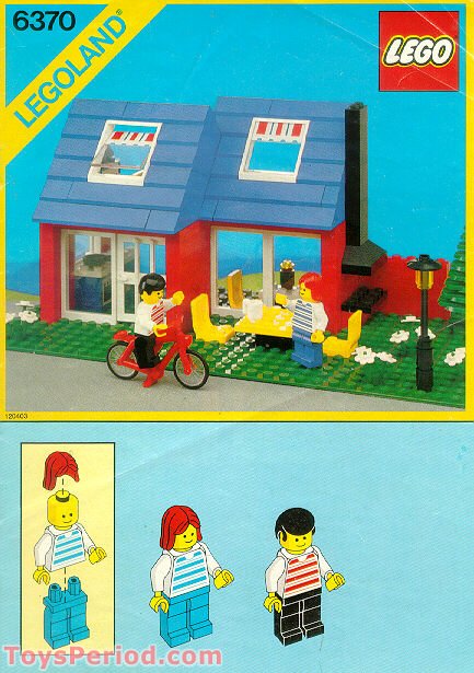 LEGO 6370 Weekend Home Instructions and Parts List