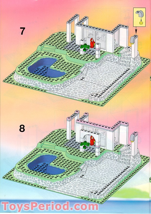 LEGO 6416 Poolside Paradise Instructions and Parts List