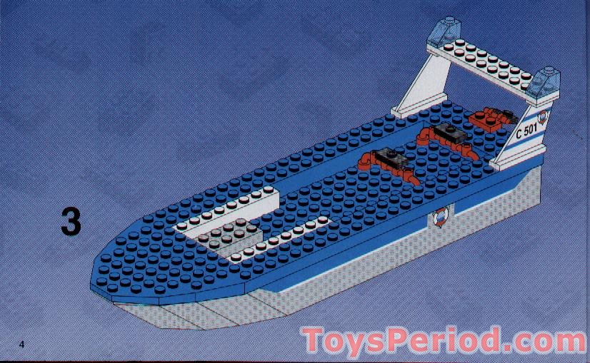 LEGO 6435 Coast Guard Hq Instructions and Parts List