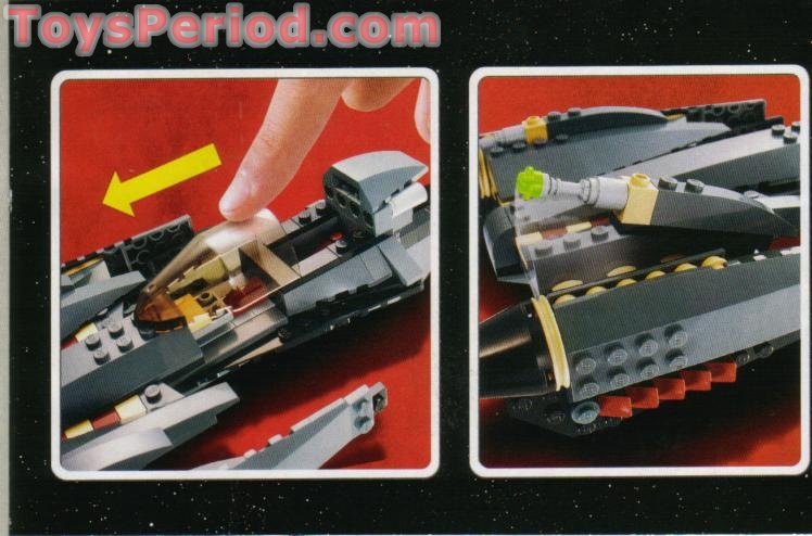 LEGO 7656 General Grievous Starfighter Instructions and Parts List