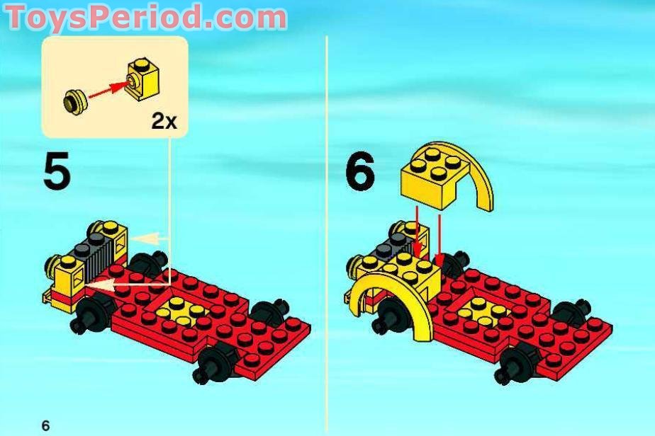 LEGO 7731 Mail Van Instructions and Parts List