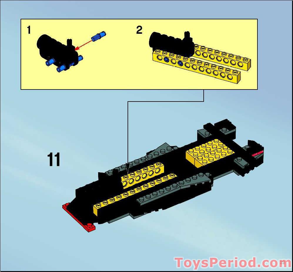 LEGO 7781 The Batmobile: Two-Face's Escape Instructions and Parts List