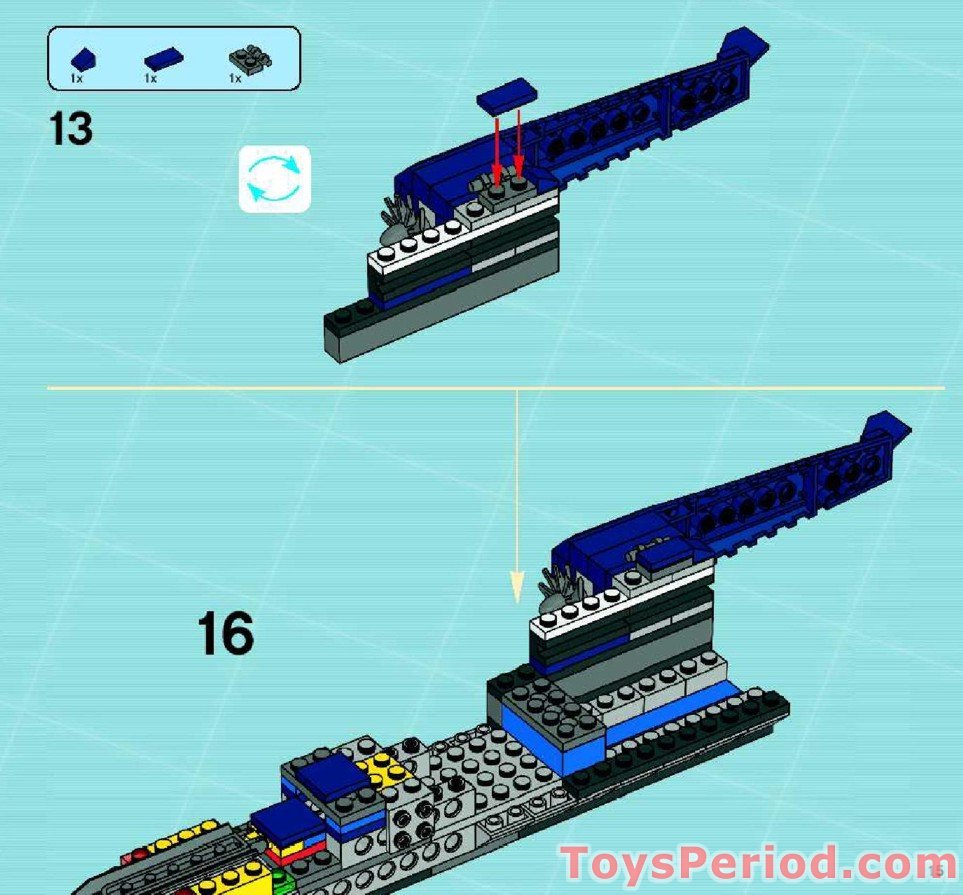 LEGO 8636 Mission 7: Deep Sea Quest Instructions and Parts List