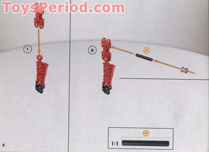 LEGO 8763 Toa Norik Instructions and Parts List