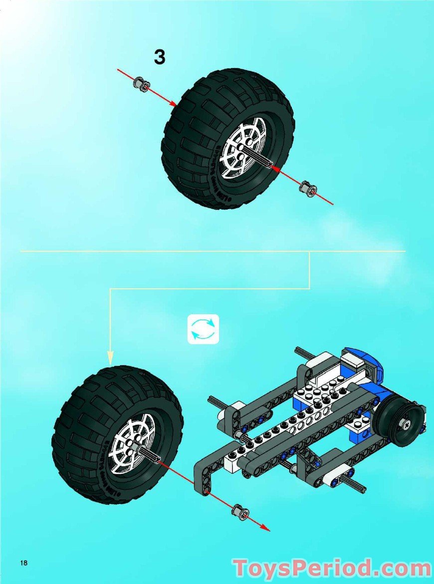 LEGO 8118 Hybrid Rescue Tank Instructions and Parts List